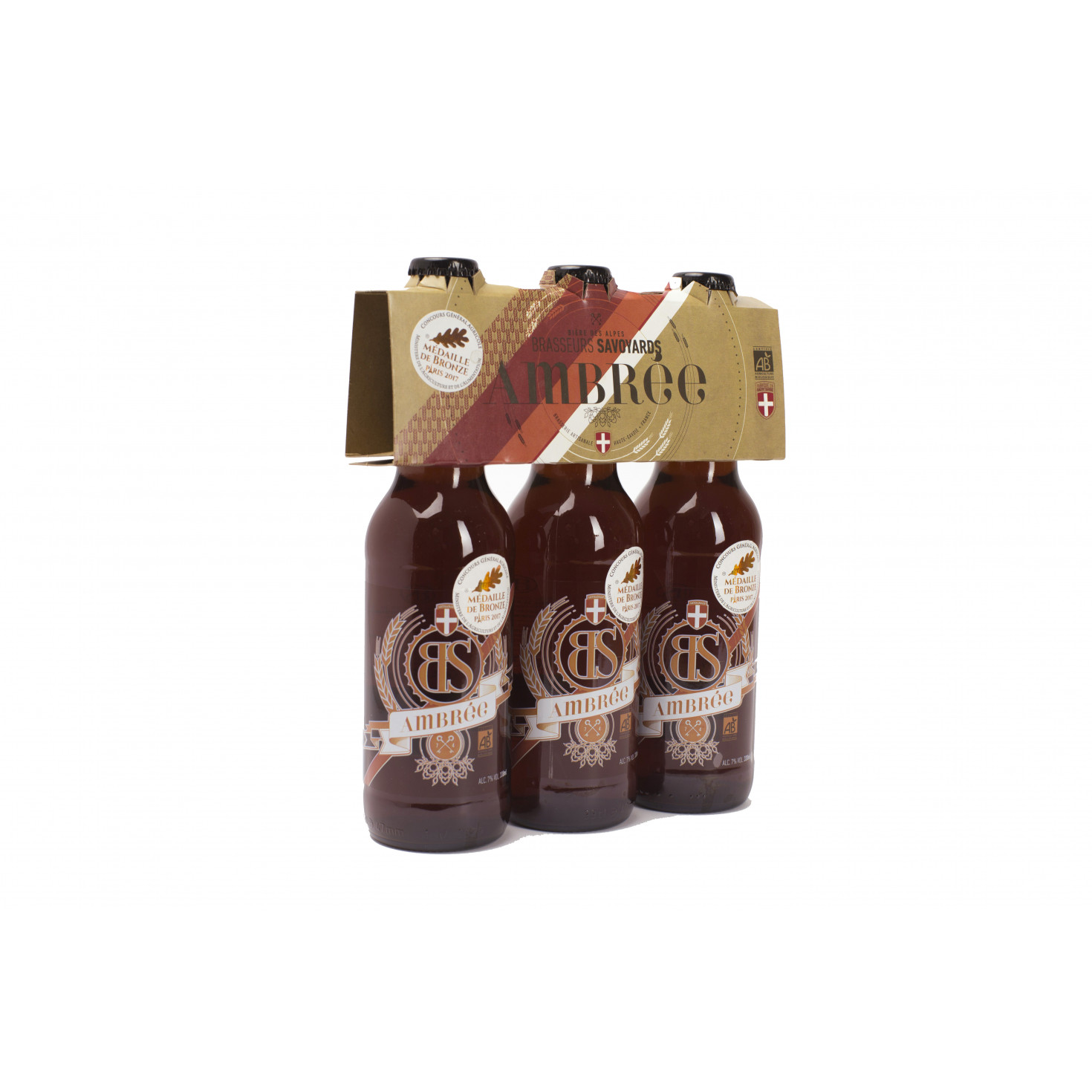 Bière ambrée bio (3*33 cl)